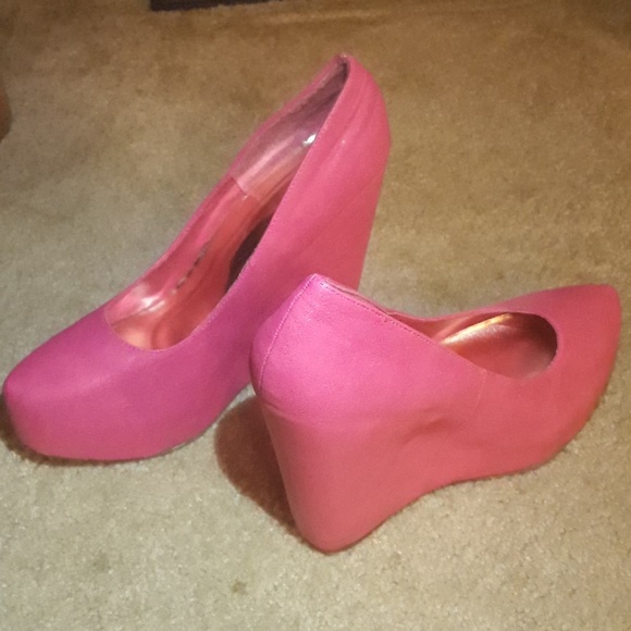 Shiekh | Shoes | Kim2 Fuschia Platform Wedges | Poshmark